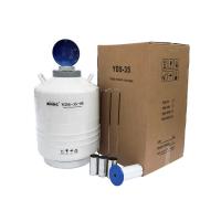 China Aviation Aluminum YDS 35 Liquid Nitrogen Biological Container for Bovine Insemination for sale
