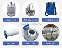China Aviation Aluminum YDS 35 Liquid Nitrogen Biological Container for Bovine Insemination for sale