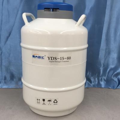 China wholesale liquid nitrogen tank empty ai semen tanks YDS 15 80mm semen tanks for cattle for sale