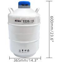 China wholesale liquid nitrogen tank empty ai semen tanks YDS 15 80mm semen tanks for cattle for sale