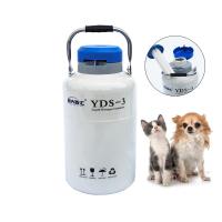 China Pet Hospital Liquid Nitrogen Container Tank yds3 Liters artificial insemination dog semen freezing for sale