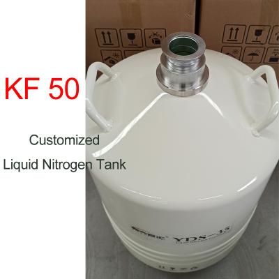 China customize liquid nitrogen tank dewar steel dewar kf50 nitrogen device for Grinding of biological cooling equipment for sale