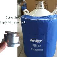 China customize liquid nitrogen tank dewar steel dewar kf50 nitrogen device for Grinding of biological cooling equipment for sale