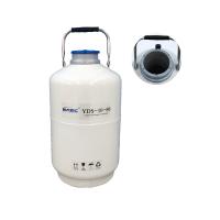 China YDS10/20 80mm liquid nitrogen container cryogenic white goblet canister with handel lifter for straws and cooling Science for sale