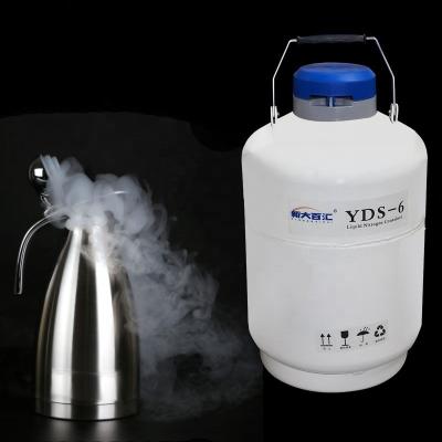China YDS 10 80mm Liquid Nitrogen Container with 0 MPa Max Working Pressure and 6 Canisters for sale