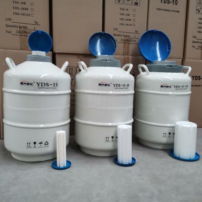China 15l frozen semen liquid nitrogen container cryogenic thermos insemination tank for sale