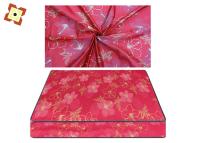 China Gold Powder Printed Mattress Quilting Fabric Polyester Warp Knitted Pillow Interior Decoration for sale