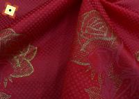 China Simmons Mattress Cover Fabric Polyester Warp Knitted Glossy Flat Gold Powder Cloth for sale