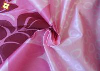 China Pink Mattress Quilted Fabric 100% Polyester Warp Knitted Printed 250cm Width for sale