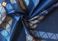 China Custom Woven Warp Knitted Polyester Mattress Fabric Blue colour for sale