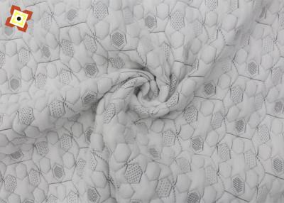 China Air Layer Elastic Mattress Quilting Fabric Jacquard Grey Bamboo Fiber Mattress Pillow Fabric for sale