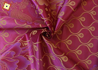 China Polyester Red Printed Warp Knitted Fabric 110gsm For Mattress Sofa for sale