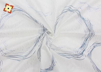 China Anti Mildew Polyester Fiber Printed Mattress Fabric Warp Knitted for sale