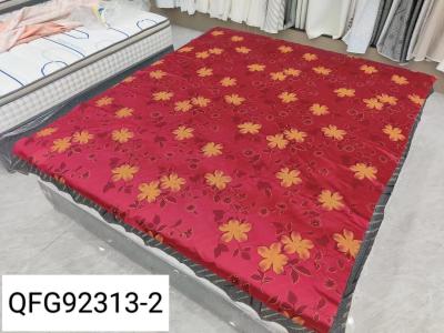 China Our Factory Sells Light Color Gold Powder Disperse Warp Knitted Printed Mattress Fabric Directly for sale