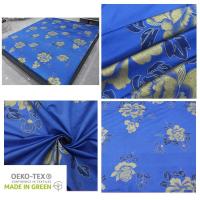 China GUANGZHOU Factory Wholesale Shiny Gold Powder Tricot fabric Mattress Fabric for sale