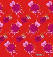 China Red Printed 60gsm Brushed Polyester Fabric Flame Retardant for sale