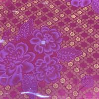 China Dustmite Proof Red Base 100g/M2 Floral Jacquard Fabric For Quilting for sale