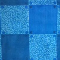 China Dust Mite Proof Light Blue Polyester Fabric , 38g/M2 Jacquard Mattress Fabric for sale