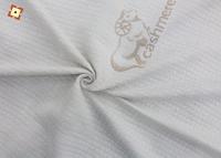 China Off White Knitted Jacquard Mattress Quilting Fabric Pongee Type Textile Spot for sale