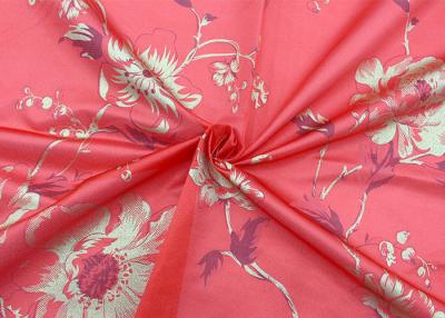 China Anti Odor 100% Polyester Mattress Fabric Gold Powder Printing Warp Knitted for sale