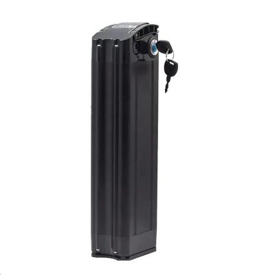 China Down Tube Silverfish Lithium Ion Bicycle Battery 48V 10Ah For 500w Motor for sale