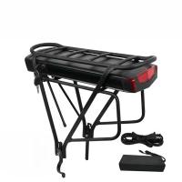China Removable Rear Rack Electric Bike Battery 18650 36v 10ah For Motor 500w for sale