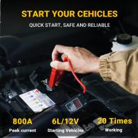 China 4-in-1 Car Jump Starter with 800A Starting Current 150psi Air Pump and 8000Pa Vacuum Cleaner for sale