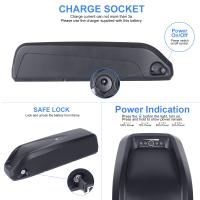 China 48V 15.6Ah Down Tube Hailong Ebike Lithium Battery with Integrated BMS and 18650 Cells for sale
