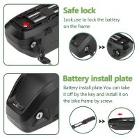 China 48V 15.6Ah Hailong Ebike Battery with 18650 Li-ion Cells and Down Tube Design for sale