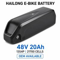 China Hailong E-Bike Battery 48V 20Ah with 13S4P Configuration and 21700 Lithium Cells for sale