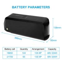 China OEM Customization Hailong Ebike Battery with Down Tube Mounting in 36V 48V 52V Hailong Down Tube Battery for sale