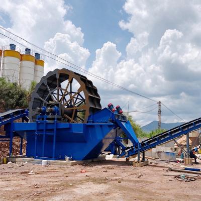 China Low Fine Ore Loss Wheel Bucket Sand Washer with Water-Saving Design for 24h Continuous Running Ore Washing for sale