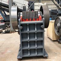 China Durable Cast Steel Frame Jaw Crusher Primary Crusher with High Manganese Steel Jaw Plates and Deep V-shaped Crushing Cavity for sale