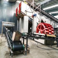China High Purity Wheel Bucket Sand Washer with High Manganese Steel Lining and Compact Structure for River Sand and Crushed Ore Washing for sale