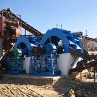 China High Manganese Steel Lining Wheel Bucket Sand Washer with Compact Structure and Low Fine Ore Loss for Metallurgical Ore Washing for sale