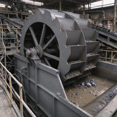 China High Manganese Steel Lining Wheel Bucket Sand Washer with Compact Structure and Low Fine Ore Loss for Mineral Processing for sale