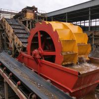 China High Manganese Steel Lining Wheel Bucket Sand Washer with Compact Structure and Low Fine Ore Loss for Mineral Processing for sale