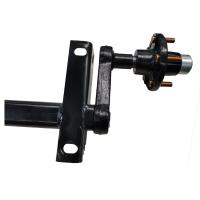 China 1500kg Trailer Torsion Axle with 8 Inch Mechanical Drum Brake - 80mm Square Tube for sale