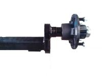 China 1500kg Trailer Torsion Axle with 8 Inch Mechanical Drum Brake - 80mm Square Tube for sale