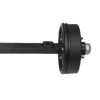 China Heavy Duty Round Tube Trailer Straight Axle 15000 lb with 12.25 Inch Brakes for sale