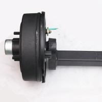 China Heavy Duty Round Tube Trailer Straight Axle 15000 lb with 12.25 Inch Brakes for sale