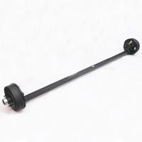 China 45mm Square Drop Trailer Axle 5200 lb Capacity with Electric Brakes for Horse Floats for sale