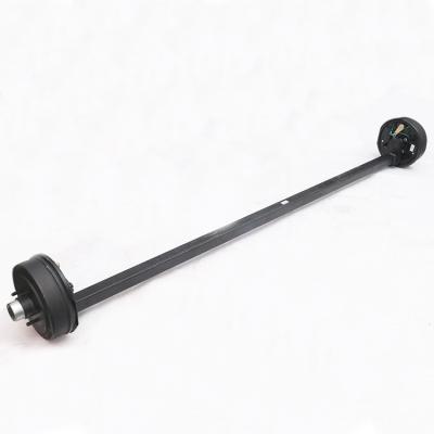 China 45mm Square Drop Trailer Axle 5200 lb Capacity with Electric Brakes for Horse Floats for sale