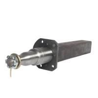 China 460mm Trailer Axle Spindles 50x50 Size with 2000-3500lbs Max Payload for Heavy Duty Applications for sale