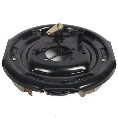 China Black 12'' x 2-1/4'' Electric Trailer Brake Assembly with Parking Lever - 3000 Lbs Capacity, 12V System for sale