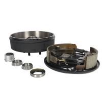 China Hydraulic 8 Studs 12x2 Brake Drum With Bearing Cup Pressed for sale