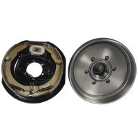 China 6x5.5 Inch 12x2 Inch Mobile Home Trailer Brake Drum with Electric Brake Assembly - Multiple Bolt Patterns & Bearing Options for sale
