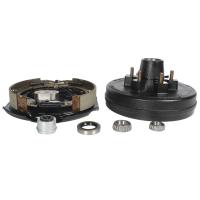 China 6x5.5 Inch 12x2 Inch Mobile Home Trailer Brake Drum with Electric Brake Assembly - Multiple Bolt Patterns & Bearing Options for sale