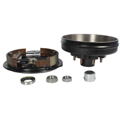 China 8 Stud 12x2 Inch Trailer Brake Drum Hydraulic Assembly with Multiple PCD Patterns and Bearing Options for sale