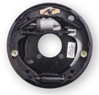 China 10'' x 2.25'' E-Coated Hydraulic Trailer Brake with Parking Lever - 3500 lb Capacity Uni-Servo Design for sale